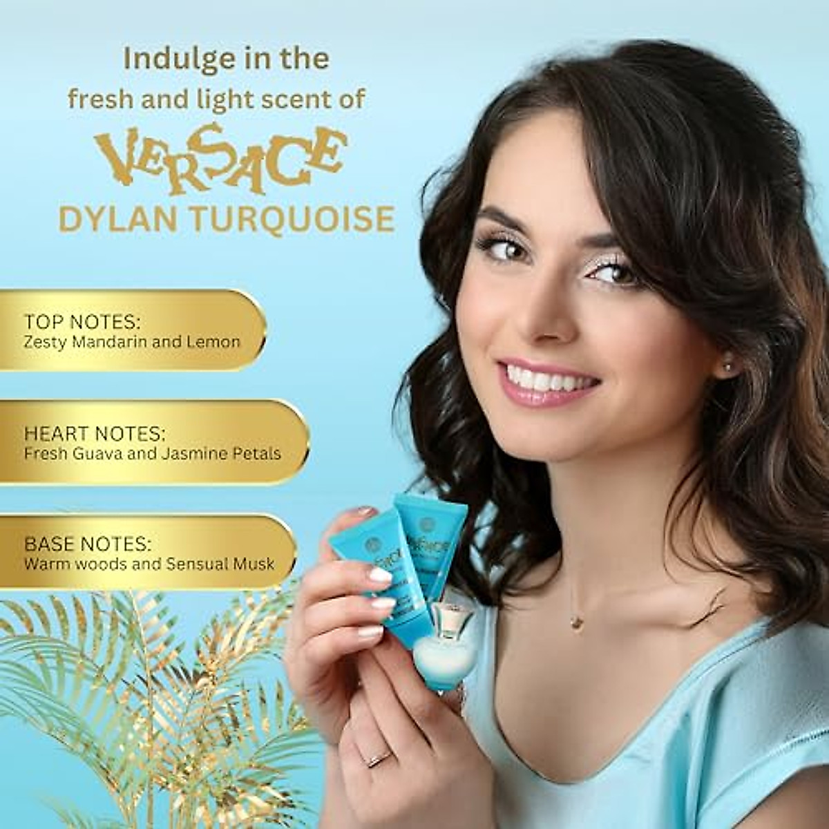 Versace Dylan Turquoise Womens Mini Perfume Trio Gift Set