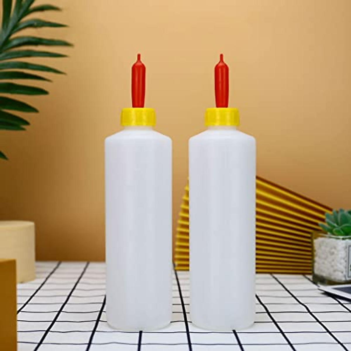 5pcs Pet Nursing Bottles with 5pcs Nipple for Goats Small Animal Milk Drink Nipple Bottle for Nursing Lambs and Goat Kids