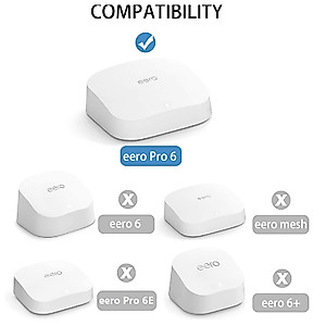 Wall Mount for eero Pro 6, Adhesive Holder for Mounting eero Pro 6 Tri-Band mesh Wi-Fi 6 Without Drilling (Strongly Adhesive, 2 Pack)