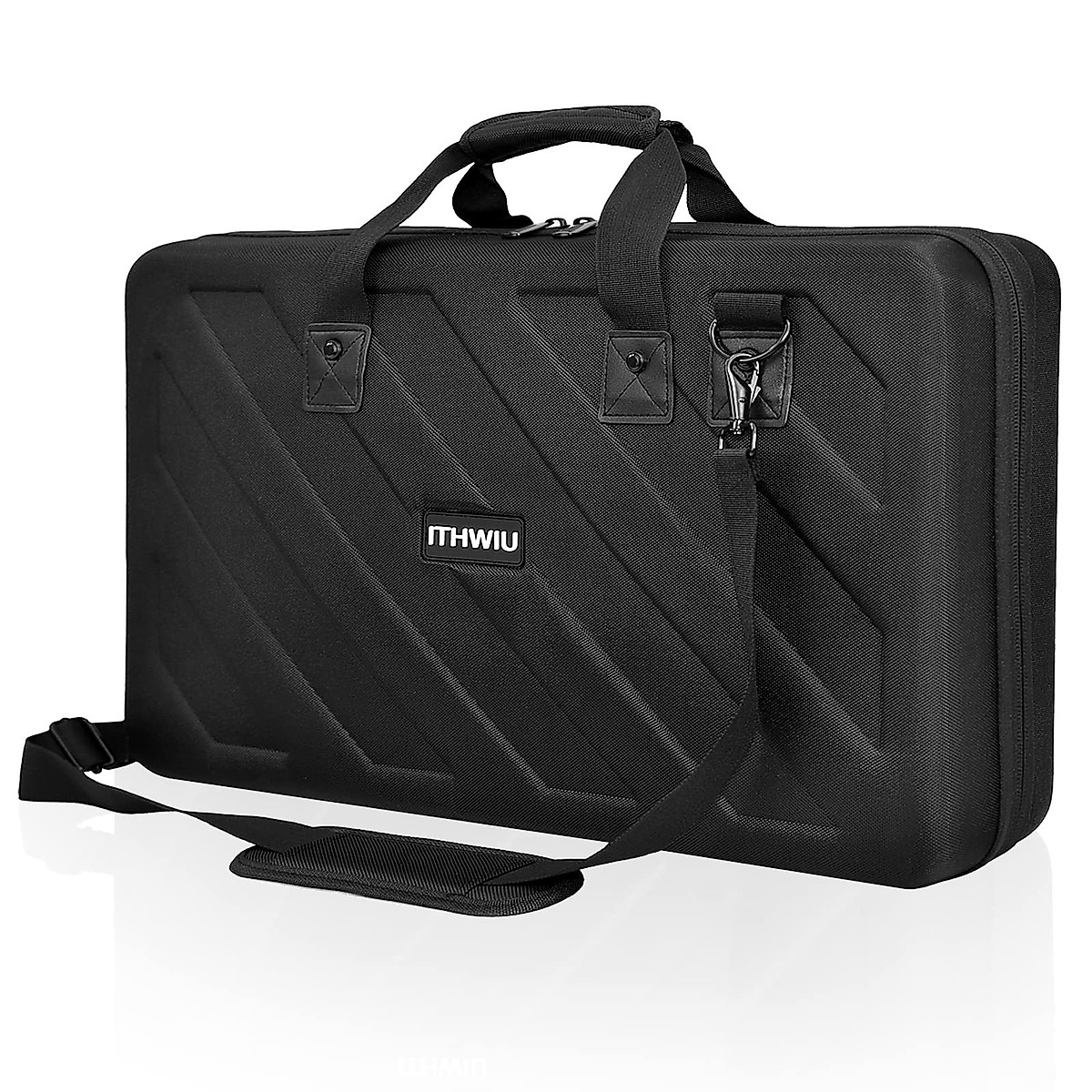 ITHWIU Lightweight Molded Hard Storage Case Fits for Pioneer RX, SX, SX2, SX3, Denon MC7000, FLX6 (L-27.2x 15.7 x 4 Inch)