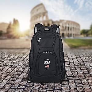 Denco Team USA Olympics Voyager Laptop Backpack, 19-inches, Black