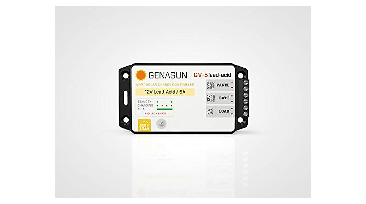 Genasun GV-5-Pb-12V MPPT Solar Charge Controller | 12V Lead-Acid