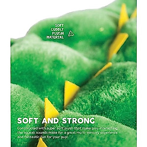 Outward Hound Squeaker Matz Plush Gator Dog Toy, XL