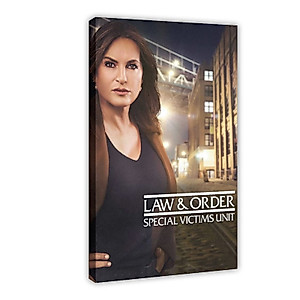 Law & Order Special Victims Unit TV Series Poster Art Deco Restaurant Dormitory Corridor 5 Canvas Poster Wall Art Decor Print Picture Paintings for Living Room Bedroom Decoration Frame:12×18inch