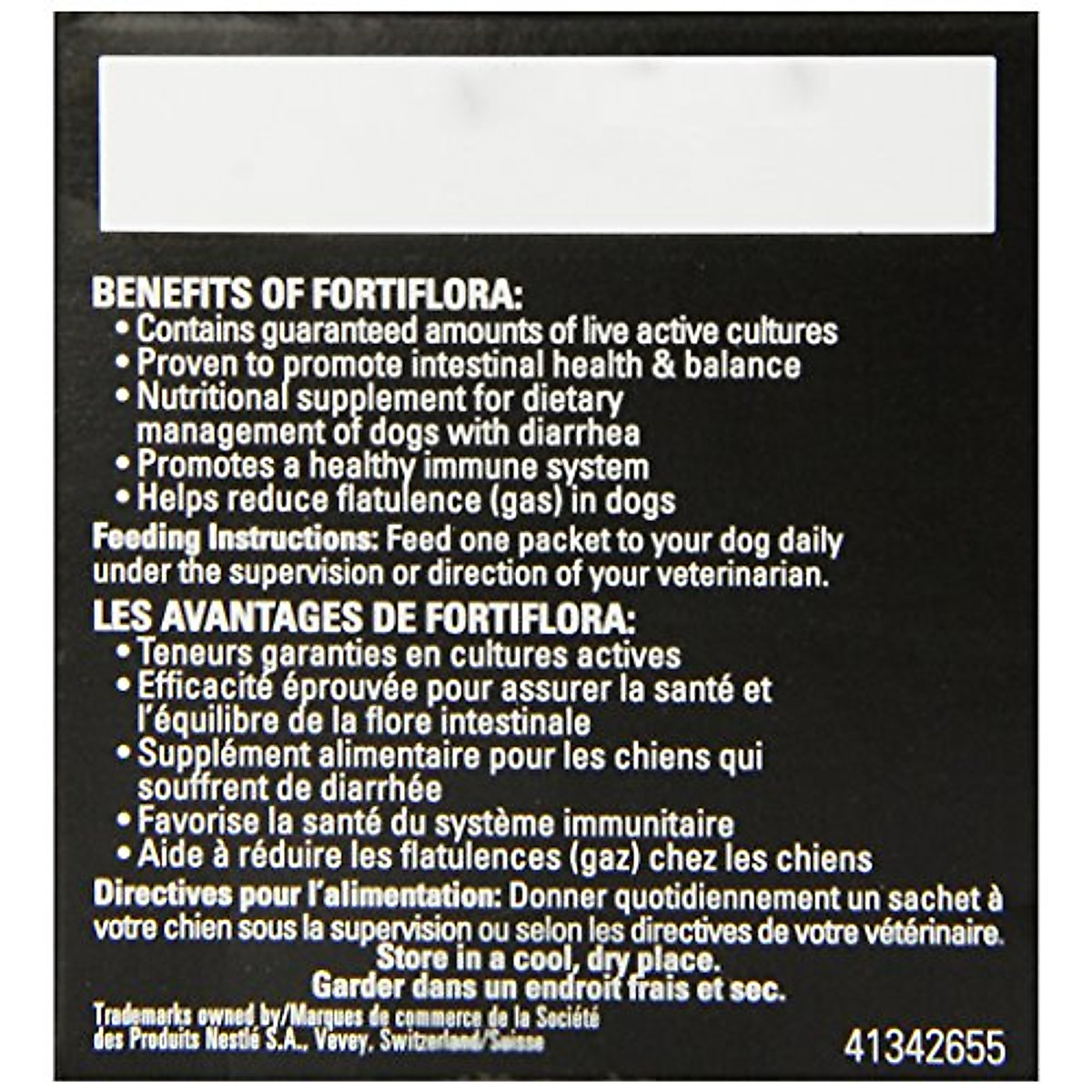 Purina Fortiflora Canine Nutritional Supplement Box, 30 Count (Pack of 3)