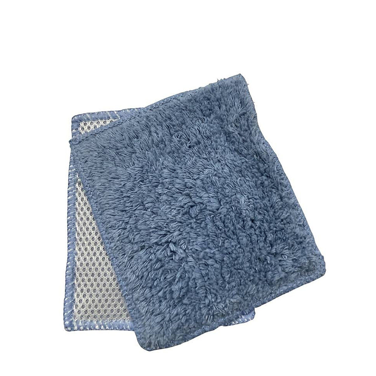 Janey Lynn Designs Cornflower Blue Shrubbies 5" x 6" Cotton Washcloth - 2 Pack