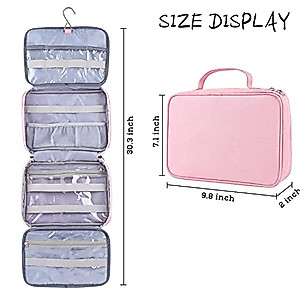 ZIORS Baby Girl Hair Accessories Storage Organizer Bag,Hair Tie Organizer Large Capacity Hair Bows Clip Hanging Organizer with Multi-Compartments