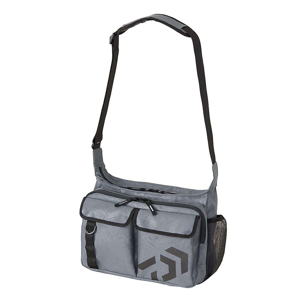 Daiwa Shoulder Bag (D) Spiral Gray, 5.9 x 13.0 x 9.4 inches (15