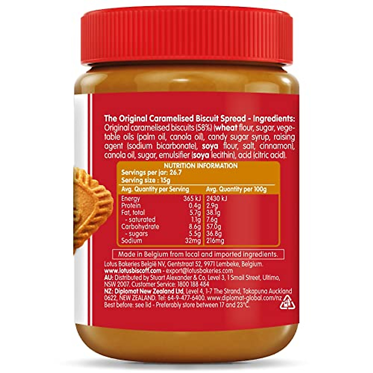 Lotus - Original Caramelised Biscuit Spread Smooth - 400g