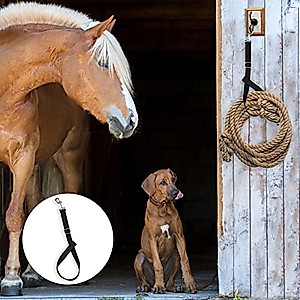 Cotton Horse Bucket Strap Hangers - 4 Pcs Adjustable 28" to 50" Length, Horse Goat Suppliers for Hay Nets, Water Buckets,Barn Hanging, Outdoor Feeders and Heavy Duty Horse Water Feed