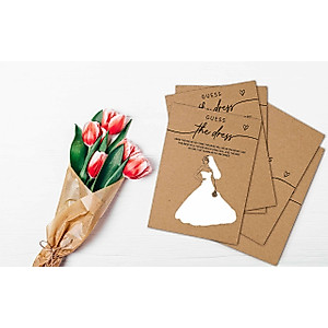 Kraft Bridal Shower Games, Guess the Dress Bachelorette Party Games, Kraft Engagement Party Games For 25 Guests, Weddingdecorations (Kraft003)