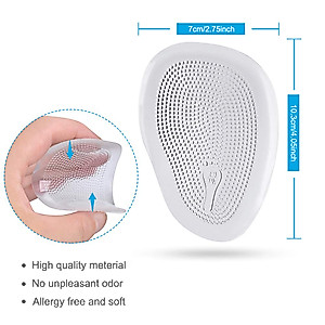 Premium Metatarsal Pads, Soft Ball of Foot Cushions,Reduce Foot Pain and Provide Support, Suit for Men Women & All Shoes Types（10Pcs）