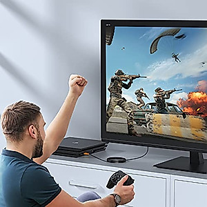 HUANUO High-Speed HDMI Cable 6ft (3 Pack)- 6 Foot HDMI Cables Cord with Gold Plated Connectors, Cable Tie and Right 90 Degree Angle Adapter