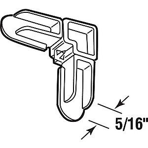 Prime-Line MP7728 Screen Frame Corner, 5/16 inch x 3/4 inch, Bronze Plastic (100-Pack)