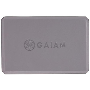 Gaiam Yoga Block - Supportive Latex-Free Eva Foam - Soft Non-Slip Surface with Beveled Edges for Yoga, Pilates, Meditation - Yoga Accessories for Stability, Balance, Deepen Stretches