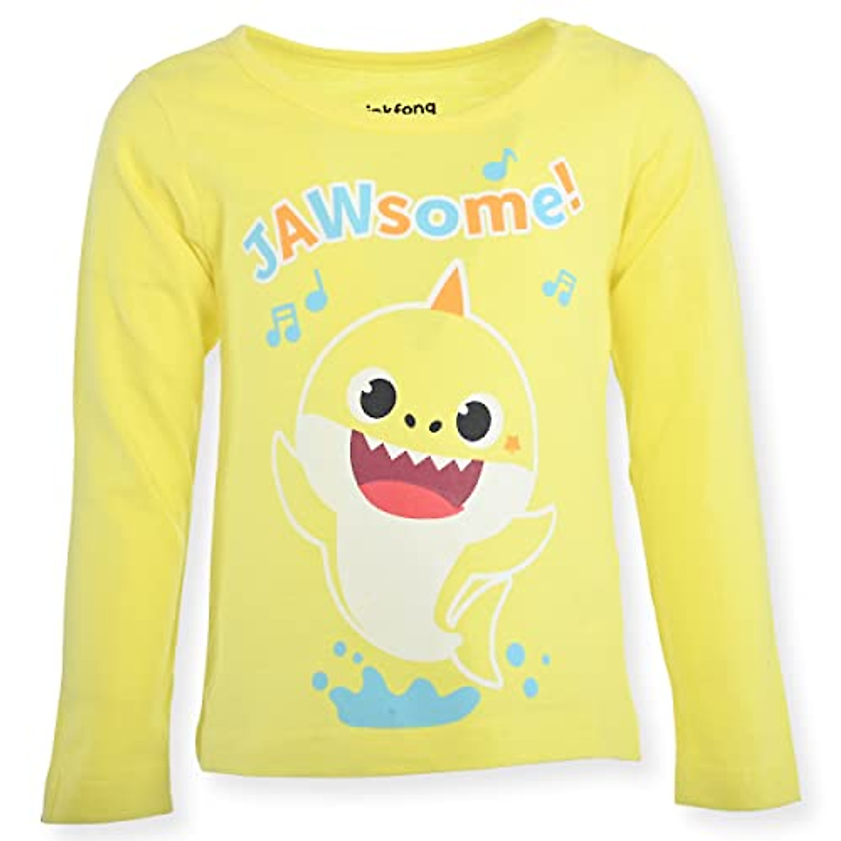 Nickelodeon Baby Shark Girls Long Sleeve Shirt for Toddler and Big Kids