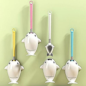 Slim Bathroom Storage Cabinet Good Toilet Cleaning Set Holder Bathroom Tools Brush Dolphin Brush Holder Home Guard Bathroom Products Bath Towels Set (Yellow, One Size)