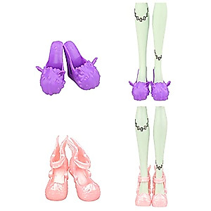 BARWA 10 Pairs Doll Shoes Accessories for Doll Fashion High Heels Sandals Boots Shoes Pack