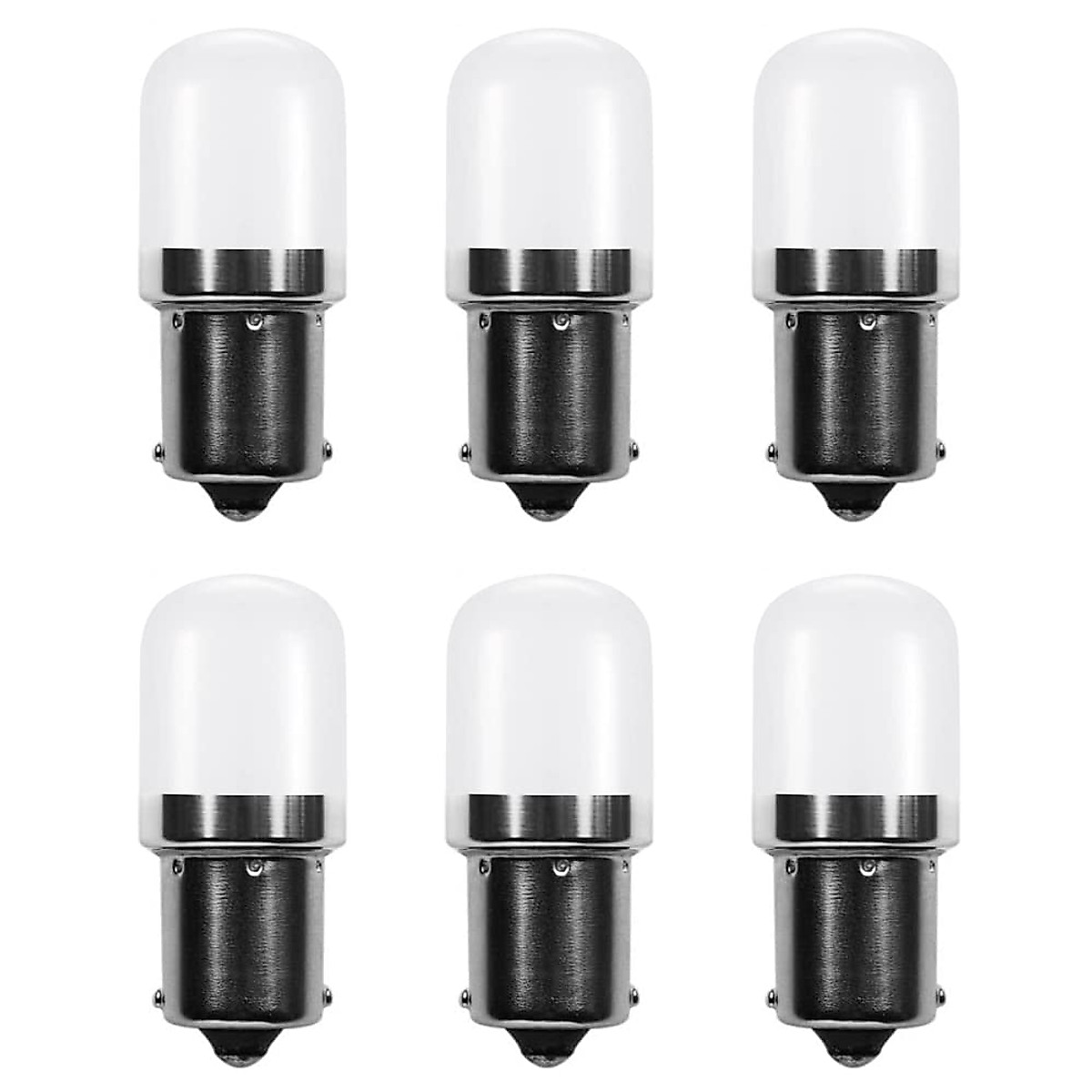 Makergroup 1141 BA15s Bayonet LED Bulbs 12V, Weatherproof 1156 S8 Landscape Light Bulb, 1W Warm White Color 2700K for RV and Outdoor Lighting Path Deck Lights Pack of 4
