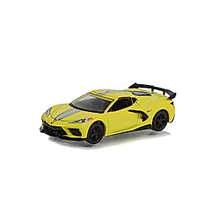 2022 Chevy Corvette C8.R Stingray, Yellow - Greenlight 30321/48-1/64 Scale Diecast Model Toy Car