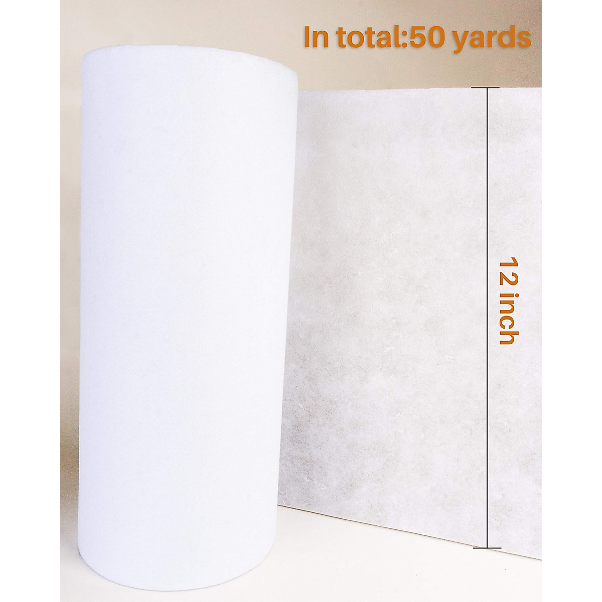 Embroidery Stabilizers, 12 in X 50 Yard Tear Away Stabilizers for Embroidery Machine, 1.8 OZ Embroidery Fabric by DF DUALFERV