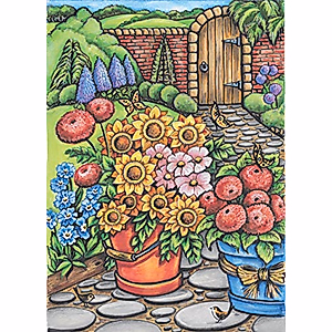Creative Haven Country Gardens Coloring Book (Adult Coloring Books: In The Country)