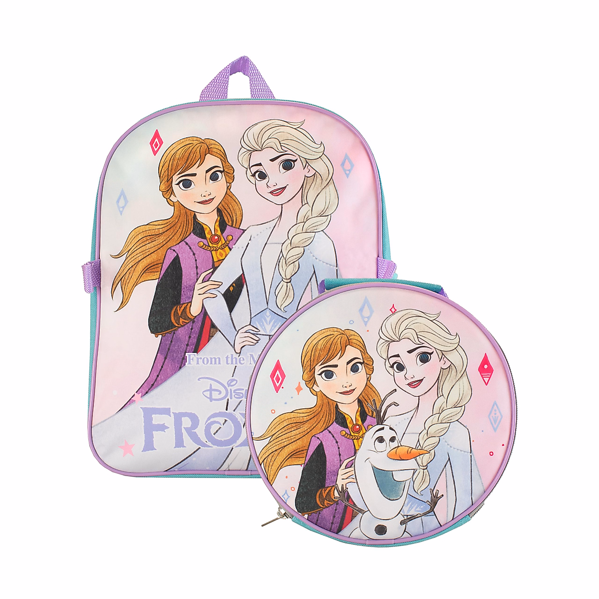 Disney Kids Backpack and Lunchbag Set Frozen Multicolored