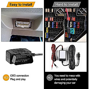 Dash cam with 32 GB SD Card Plus OBD Power Cable