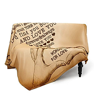 Gifts for Girlfriend to My Girlfriend Blanket Anniversary Romantic Gifts for her Best Birthday Gifts for Girlfriend from Boyfriend I Love You Gifts for Women Healing Thoughts Fleece Blanket 50"x60"