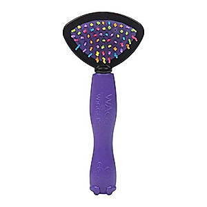 Wags & Wiggles Two-Sided Bristle and Squiggly Pin Brush for Small Dogs | Dog Brush for Dogs With Short Hair | Best Grooming Supplies for All Dogs, 2-in-1 Dog Grooming Brush