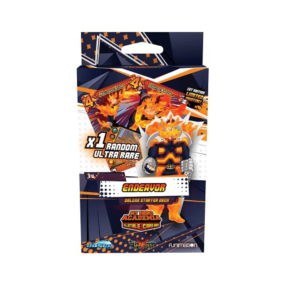 Jasco Games My Hero Academia Collectible Card Game Series 3 Endeavor Starter Deck | Trading Card Game for Adults and Teens | Ages 14+ | 2 Players | Average Playtime 20-30 Minutes | Made