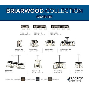 Briarwood Collection Whitewashed One-Light Farmhouse Flush Mount Ceiling Light