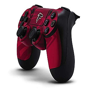Skinit Decal Gaming Skin Compatible with PS4 Controller - Officially Licensed NFL Atlanta Falcons Double Vision Design