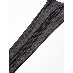 adidas Kids Girls' Performance Tight Three Stripe Leggings - L - Gray/Black