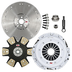 ClutchMaxPRO Performance Stage 5 Clutch Kit with Flywheel Compatible with 1983-1993 Ford F100 F150 F250 F350 1983-1987 E150 E250 Econoline 1983-1992 Bronco 5.0L (CP07132HDD-FW167710-ST5)
