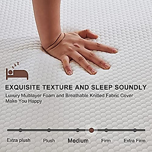S SECRETLAND Twin Mattress, 8 inch Gel Memory Foam Mattress with Breathable Cover (Mattress Only) Medium Feels-Bed Mattress in a Box