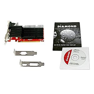 Diamond Multimedia AMD Radeon HD 5450 PCIe GDDR3 1GB Dual Monitor Support(DVI, HDMI, VGA) Low Profile Enhanced Fanless Heatsink,Low Profile,Full Height Bracket included Video Graphics Card (5450PE31G)