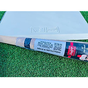 Rawlings | BIG STICK One Hand Training Bat | Baseball / Softball | 22” Pro Grade Ash