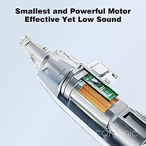 ROMENIC Electric Toothbrush, Sonic Toothbrush for Adults, 5 Modes and High-speed 48,000 VPM Motor, One Charge for 60 Days, Recommended Travel Toothbrush Set with Replacement Brushheads and Travel Case