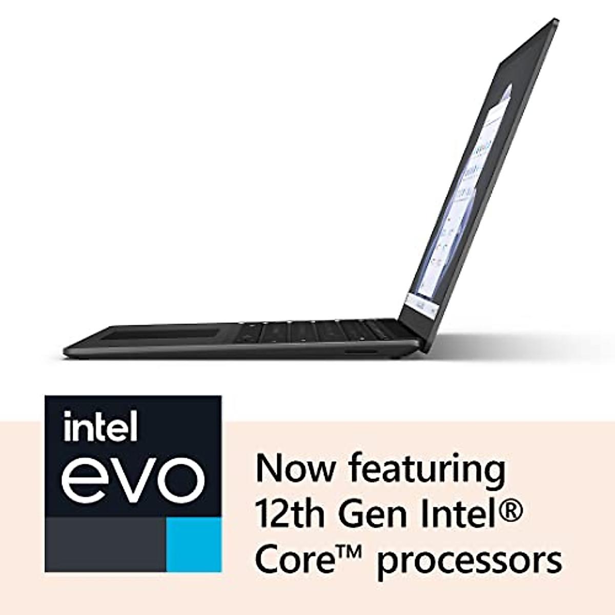 Microsoft Surface Laptop 5 (2022), 13.5" Touch Screen, Thin & Lightweight, Long Battery Life, Fast Intel i5 Processor for Multi-Tasking, 8GB RAM, 512GB Storage with Windows 11, Black Microsoft Copilot