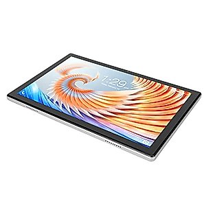 AMONIDA 10.1in Tablet, 7000mAh 100‑240V White Tablet PC 5GWIFI for Office for School (US Plug)