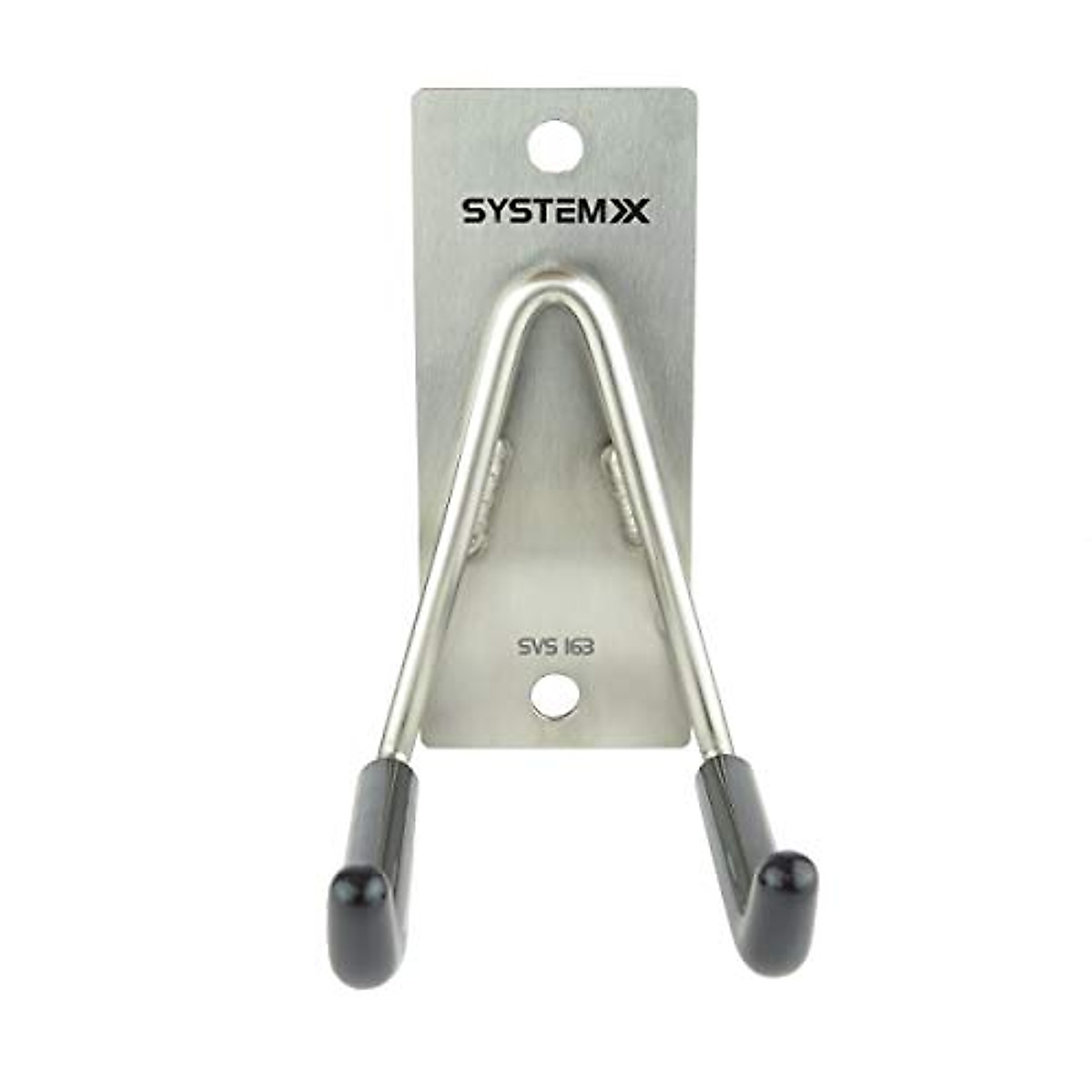 System X SVS 163-3 Stainless Steel Short Double Hook for Pegboard, 3 Inches Long, Pack of 3