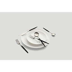 CAMBRIDGE Silversmiths Sojourn Black Satin 20-Piece Flatware Set, Service for 4