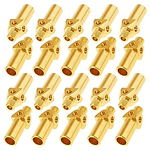 Joywayus Brass Natural Gas Jet Tips for 10,20,32 Tips Cast Iron Burner Propane Gas Burner Nozzle(Pack of 20)