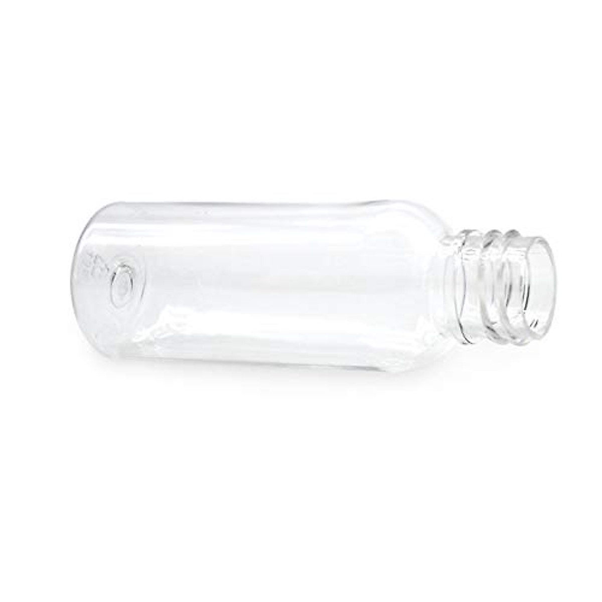 30ml 1 oz Plastic Pour Bottle with Flip Cap Empty Travel Sample Containers Jar for Emollient Water Shower Gel Emulsion - Pack of 12(Clear)