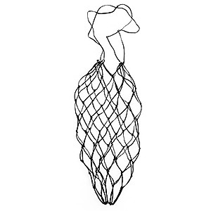 QWORK Slow Feeding Horse Hay Nets, 4" Hole Hay Feeders, 40" Slow Feeding Hay Nets, Hay Nets, Equestrian Feeding Supplies