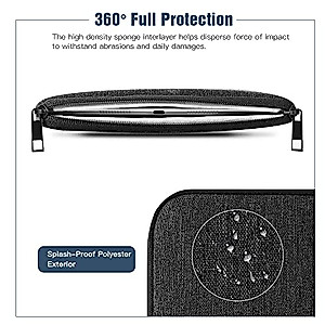 TiMOVO 9-11" Tablet Sleeve Bag for iPad 10th Gen. 10.9",iPad 9th/8th/7th Gen. 10.2",iPad Air 11/Air 5th/4th Gen. 10.9",Galaxy Tab A9+/A9 Plus 11",Protective Bag Fit Smart Keyboard, Black