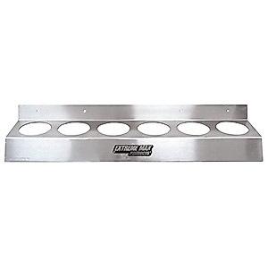 Extreme Max 5001.6085 Aluminum Aerosol Storage Shelf for Enclosed Trailer Shop Garage Storage - 6-Can Capacity