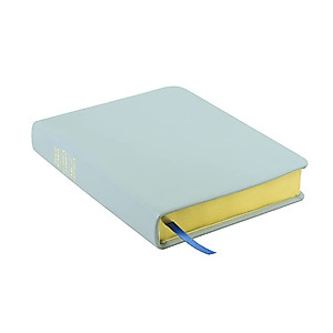 LDS Scriptures Hand-Bound Baby Blue Genuine Leather Triple Combination Fully Customizable with Book of Mormon, Doctrine & Covenants, and Pearl of Great Price Color Scripture Set