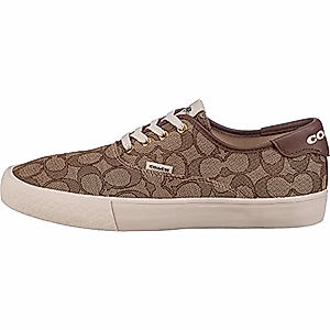 COACH Citysole Skate Sneakers for Women - Traditional Lace Closure with Cushioned Insole, Sleek and Fashionable Sneakers Khaki Jacquard 9.5 B - Medium
